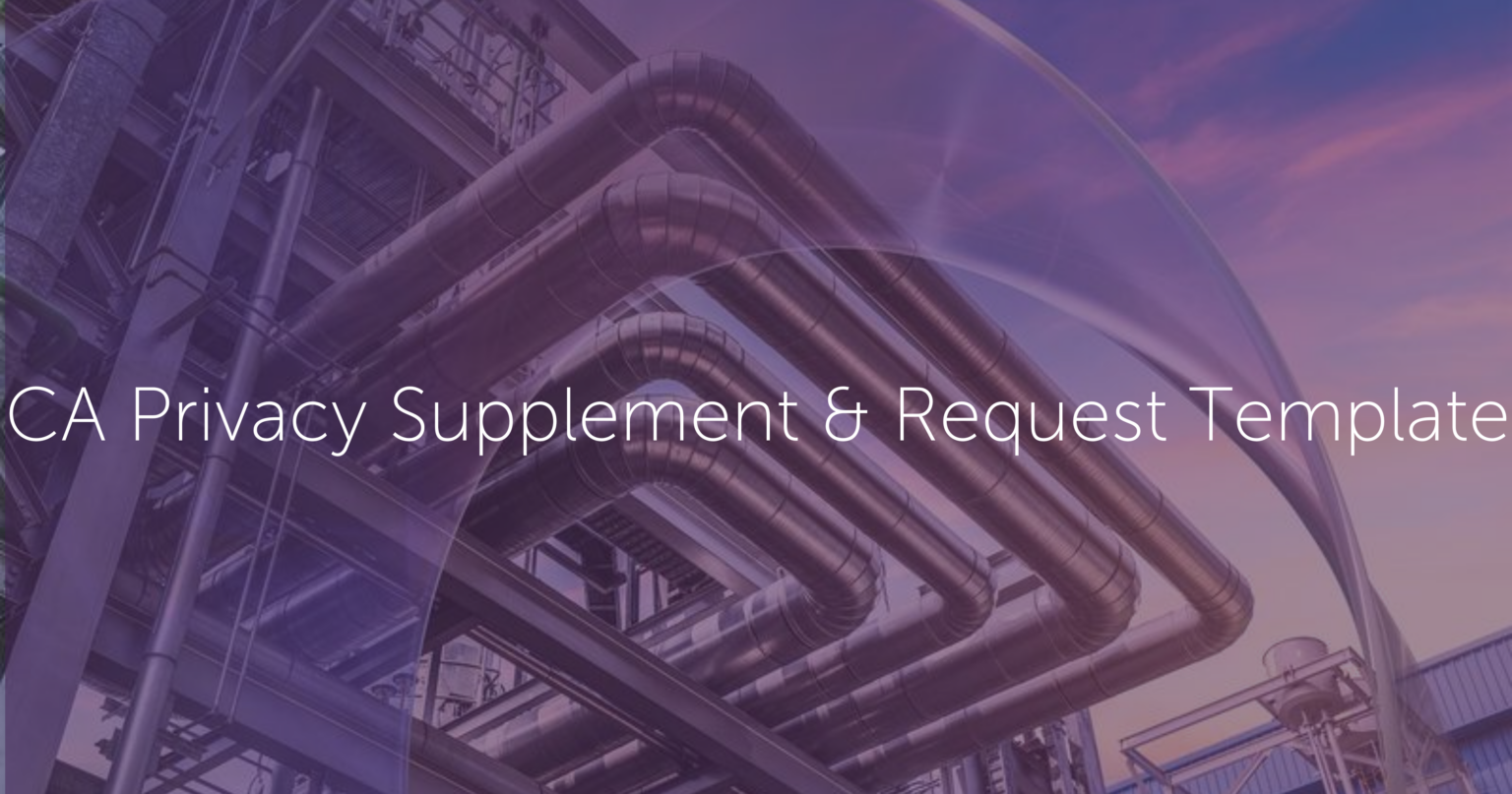 CA Privacy Supplement & Request Template - IMI PBM